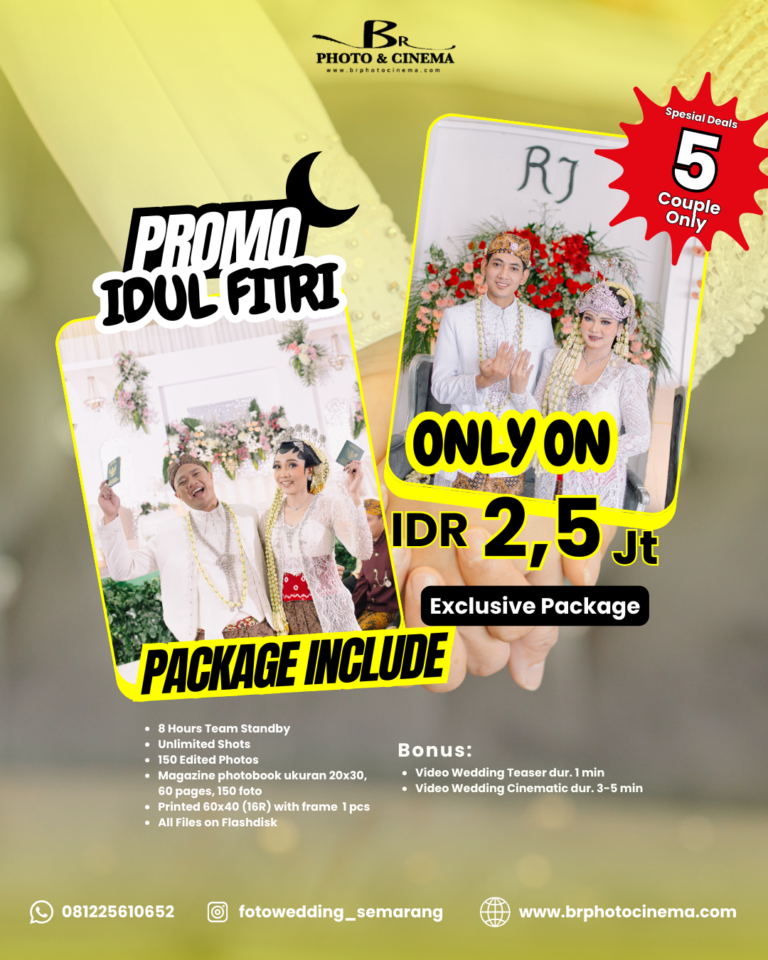 Promo Lebaran Foto Wedding Semarang - BR Photocinema